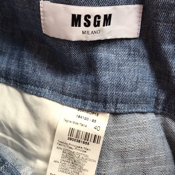 MSGM | Pants & Jumpsuits | Msgm Wide Tie Belt Trousers | Poshmark